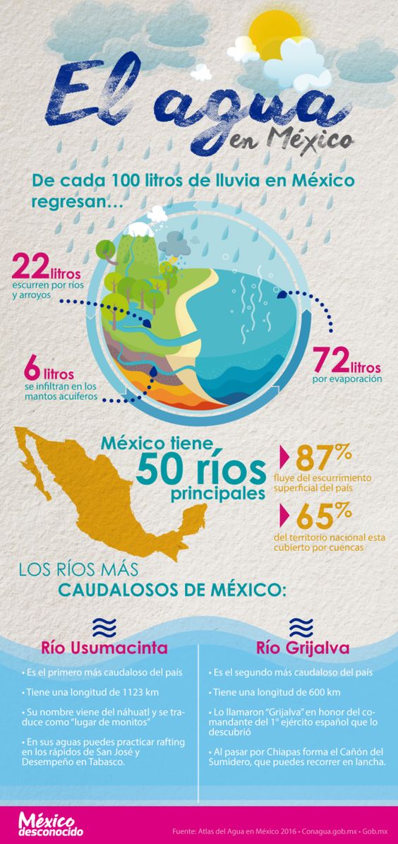 Los ríos más caudalosos de México (infografía) – Agua.org.mx