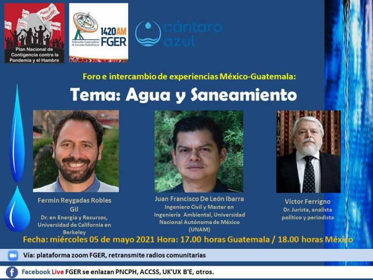 Foro e intercambio de experiencias México-Guatemala: Tema: Agua y Saneamiento💧 – Agua.org.mx