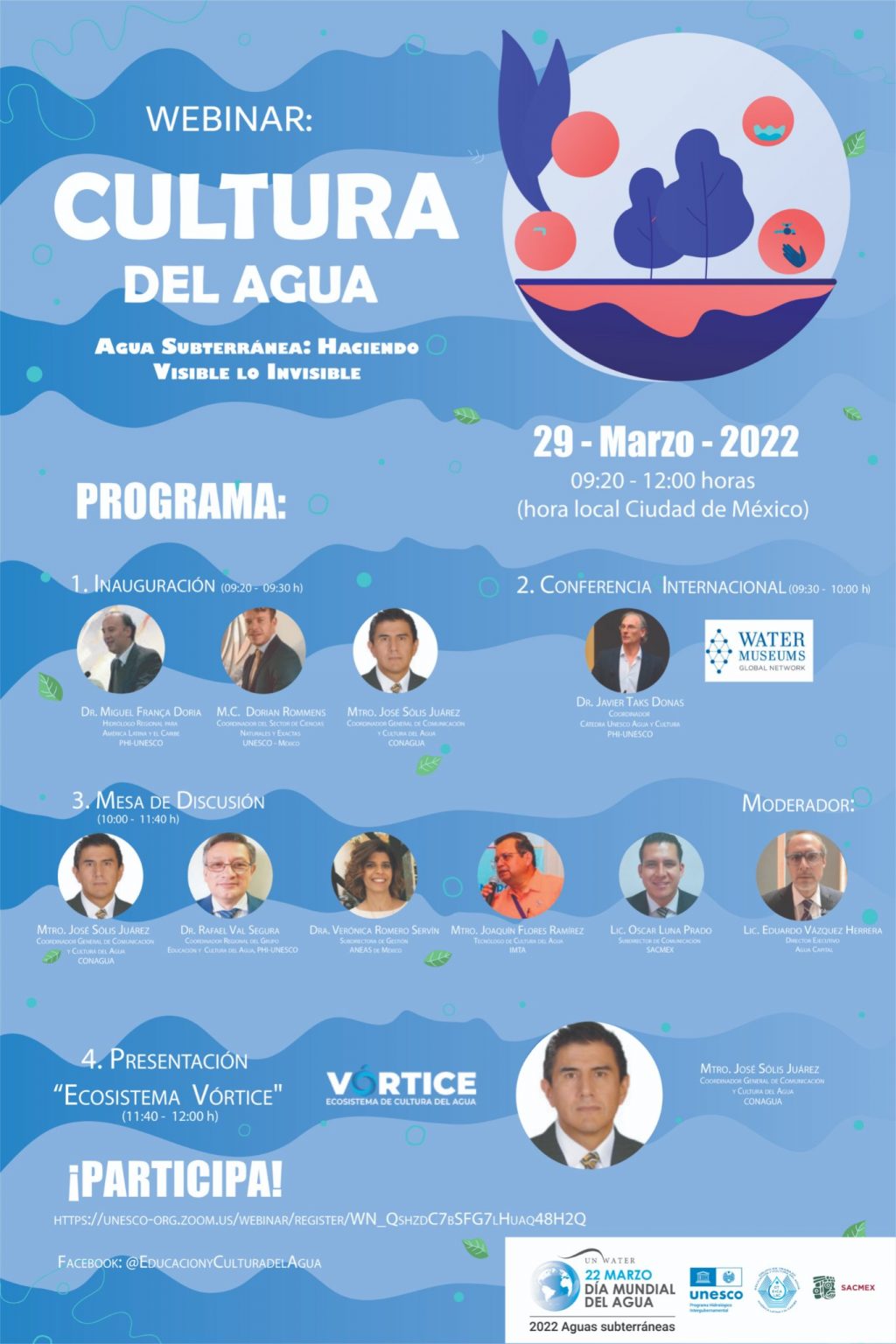 Webinar: Cultura del Agua “Agua subterránea, haciendo visible lo invisible” (Educación y Cultura ...