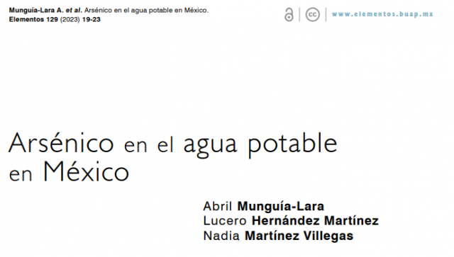 Arsénico – Agua.org.mx