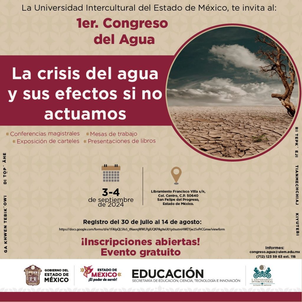 𝟏𝐞𝐫. 𝐂𝐨𝐧𝐠𝐫𝐞𝐬𝐨 𝐝𝐞𝐥 𝐀𝐠𝐮𝐚: "La crisis del agua y sus efectos si no ...